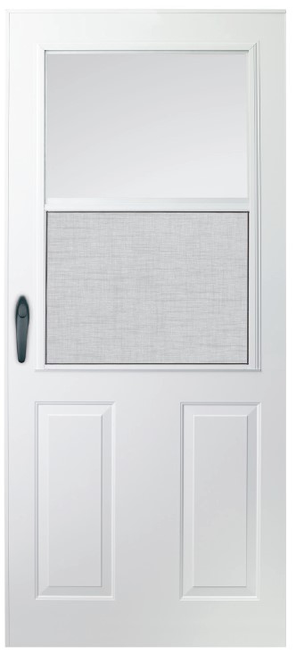 Shop Andersen White 6-Series 1/2 Lite/2-Panel Self Storing Storm Door ...