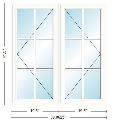 Shop Mathews Brothers Walcott Series White Vinyl Dual Casement Window # ...