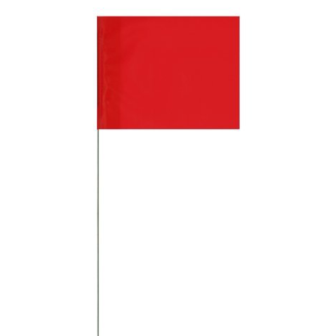 Salamander 4 in. x 5 in. Glo-Red 21 in. Stake Flags at Moscow & Pullman ...