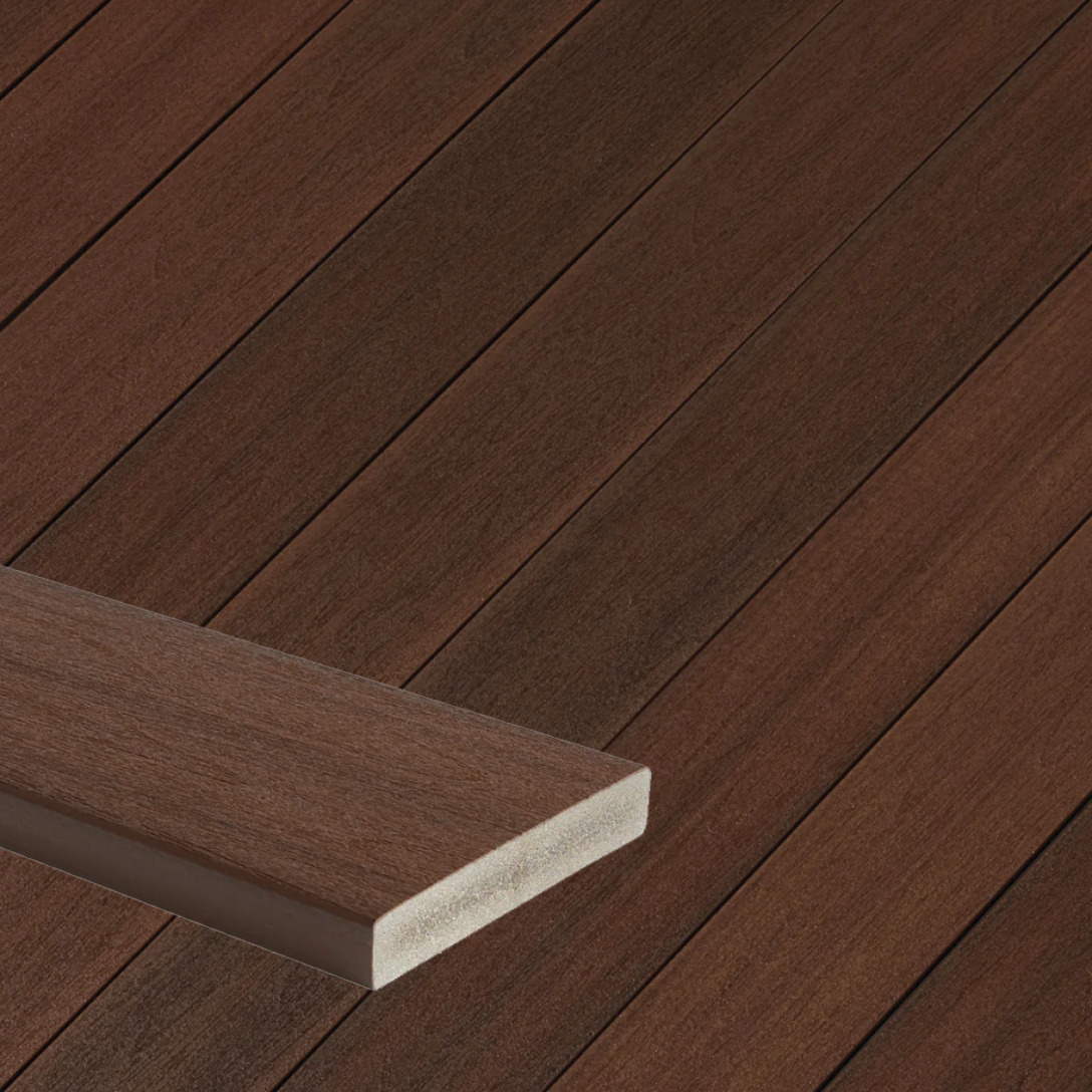 Shop Fiberon Symmetry Burnt Umber 1 in. x 6 in. x 20 ft. Square Edge ...