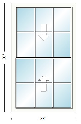 Shop Mathews Brothers Walcott Series White Vinyl Double Hung Window ...